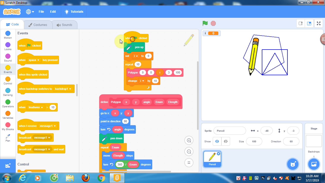 How To Draw The Polygon And Rotate It To Create A Beautiful Shape In Scratch YouTube How To Draw The Polygon And Rotate It To Create A Beautiful Shape In Scratch YouTube