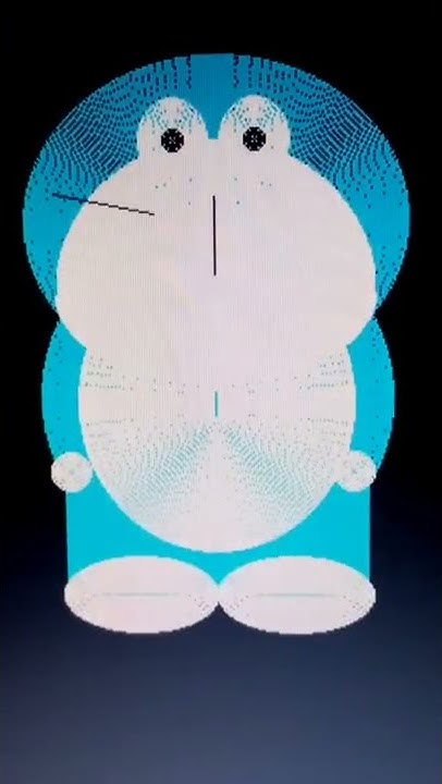 Making doraemon using c graphics #graphics #programming #shorts #c #coding #doraemon - YouTube