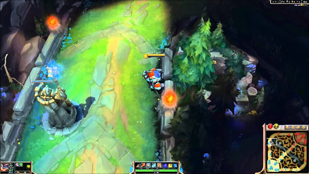 top lane over wall ward - YouTube