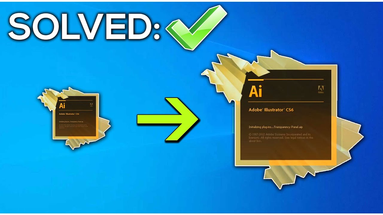 SOLVED: Adobe illustrator CS6 User interface Too Small - Simple Fix ...