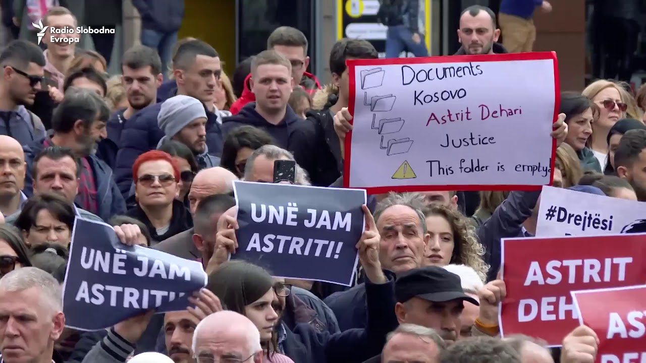 Građani Kosova zahtevaju pravdu za Astrita Deharija - YouTube