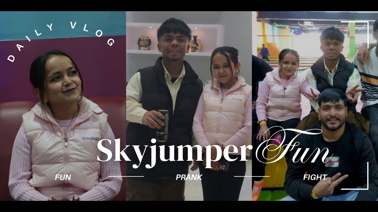 Vicky khij gya😆😡 | akh te lagi satt 😭 | Trampoline is so fun 🤩😀 | Harwinder Kaur | Ruby9606 ...