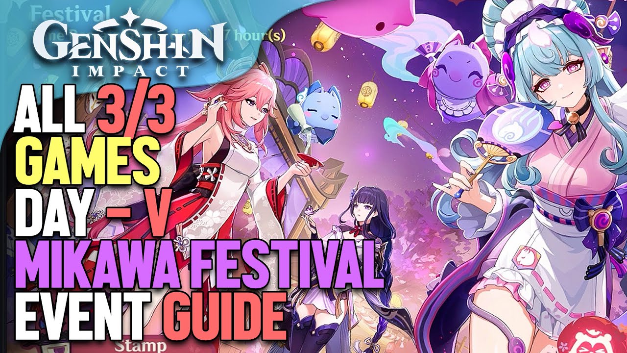 Mikawa Festival All Games (Day - 5) Inazuma New Event Genshin Impact ...