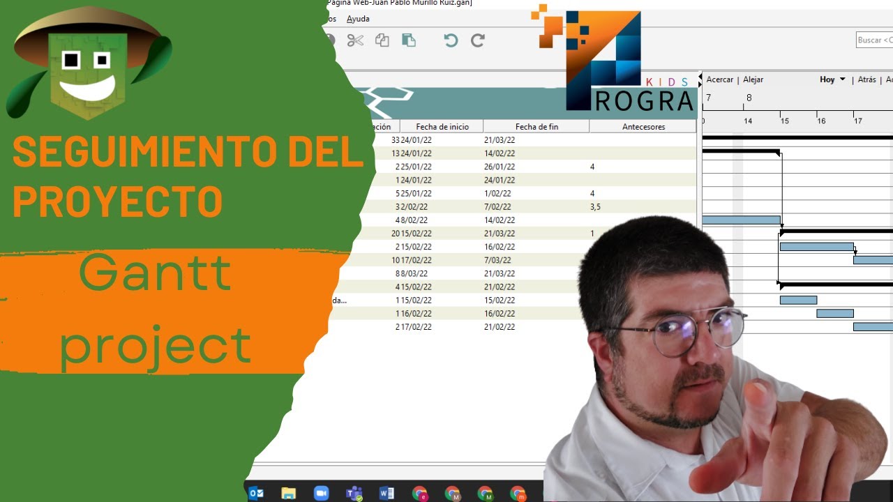 Curso de Gantt Project el Seguimiento del Proyecto. - YouTube