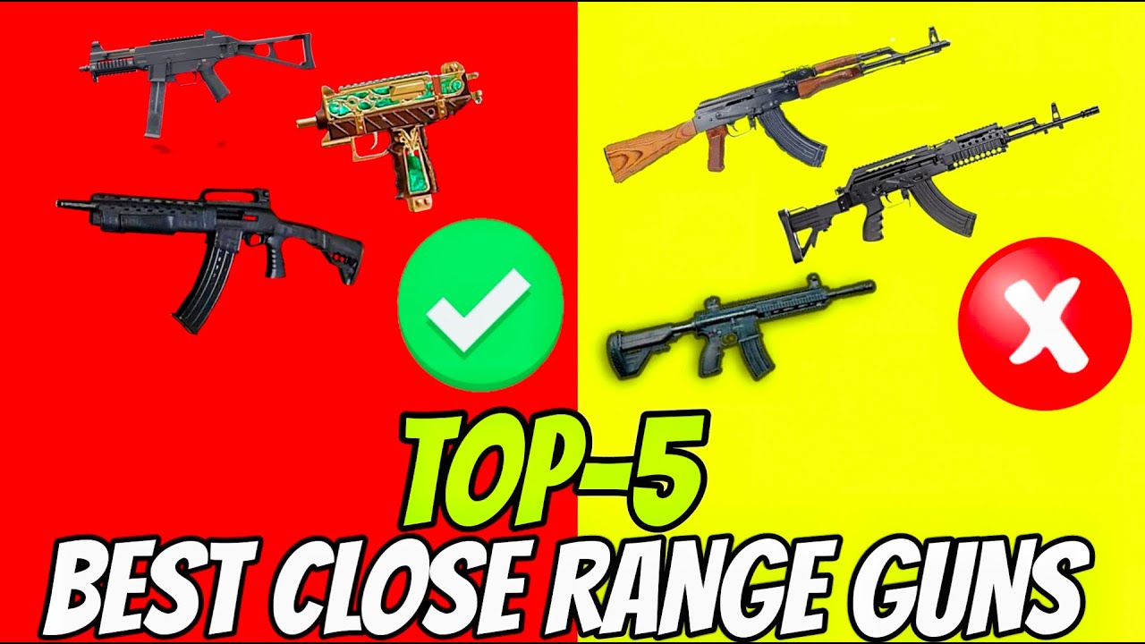 Bgmi top-5 best close range guns and high damage guns best guns for ...