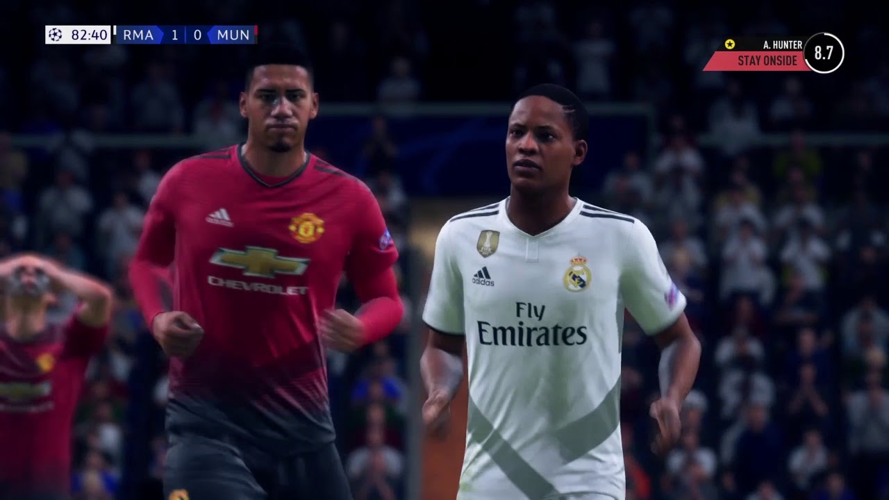 fifa 19 journey first match alex hunter real Madrid vs man united class ...