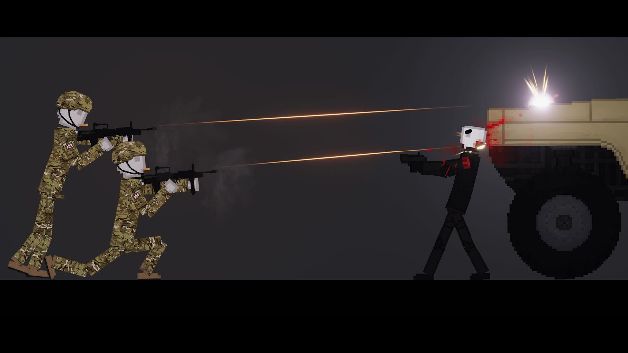 Humans Fight In War In People Playground - YouTube