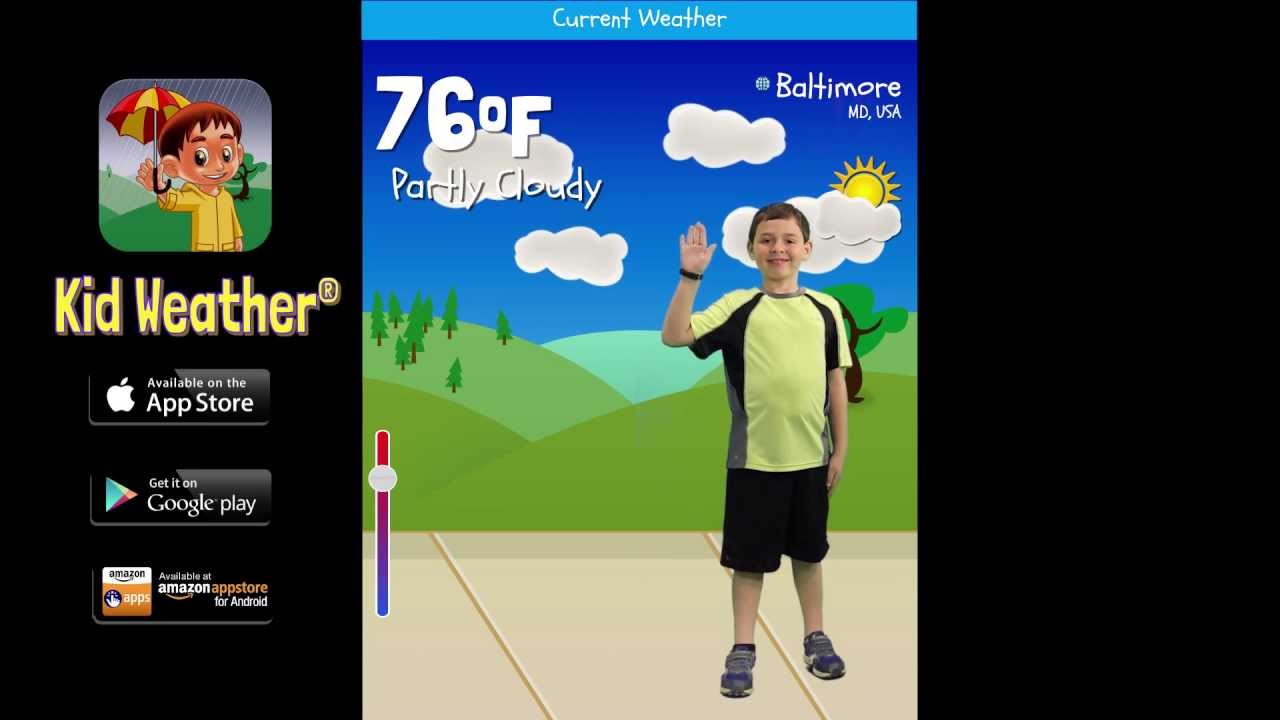 Kid Weather App Promo - YouTube
