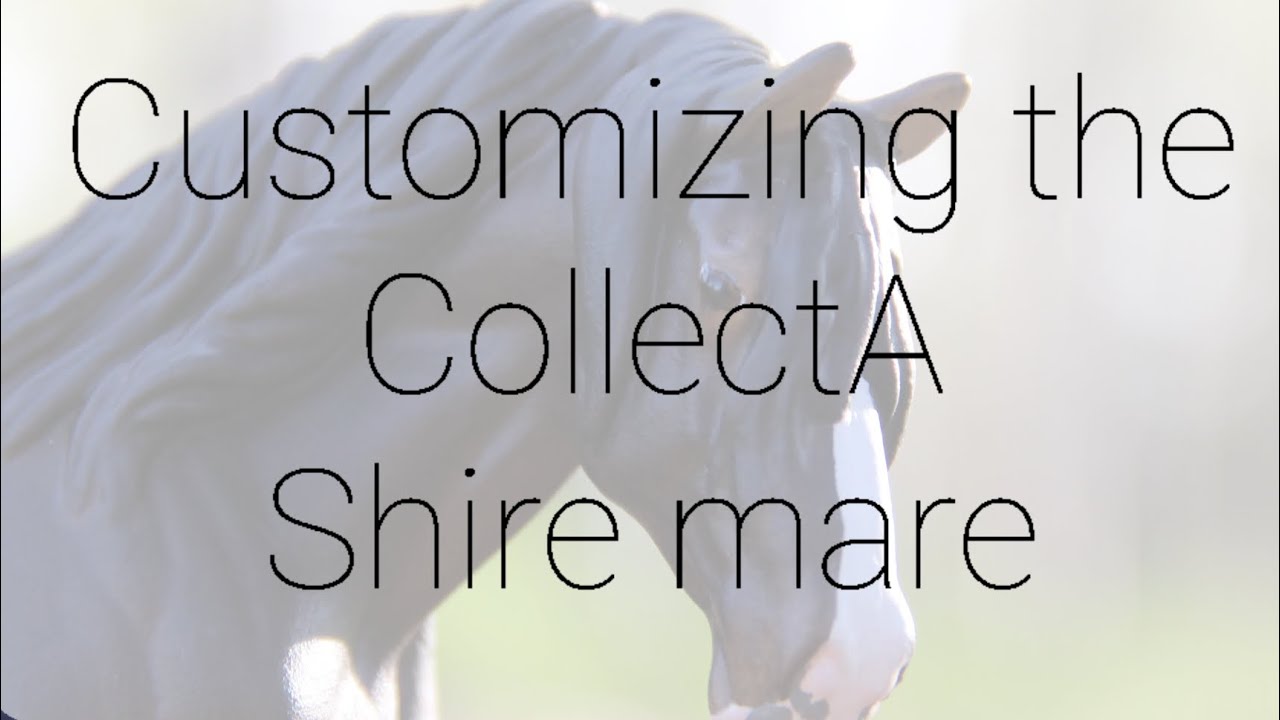 Customizing a CollectA model horse! - YouTube