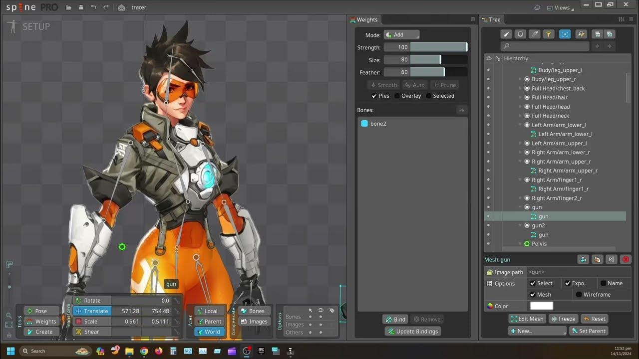 Spine 2d tutorial Full rigging process 07 - YouTube