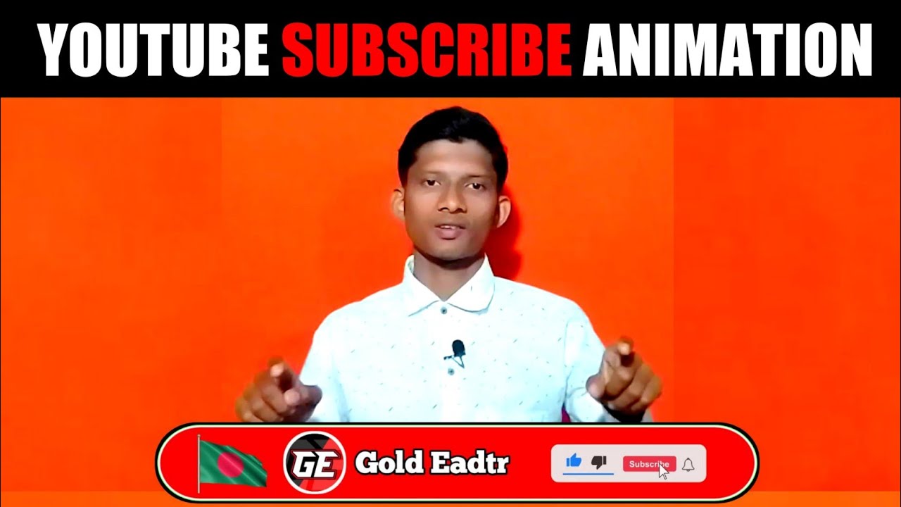How To Make Subscribe Animation For Youtube On Mobile - YouTube