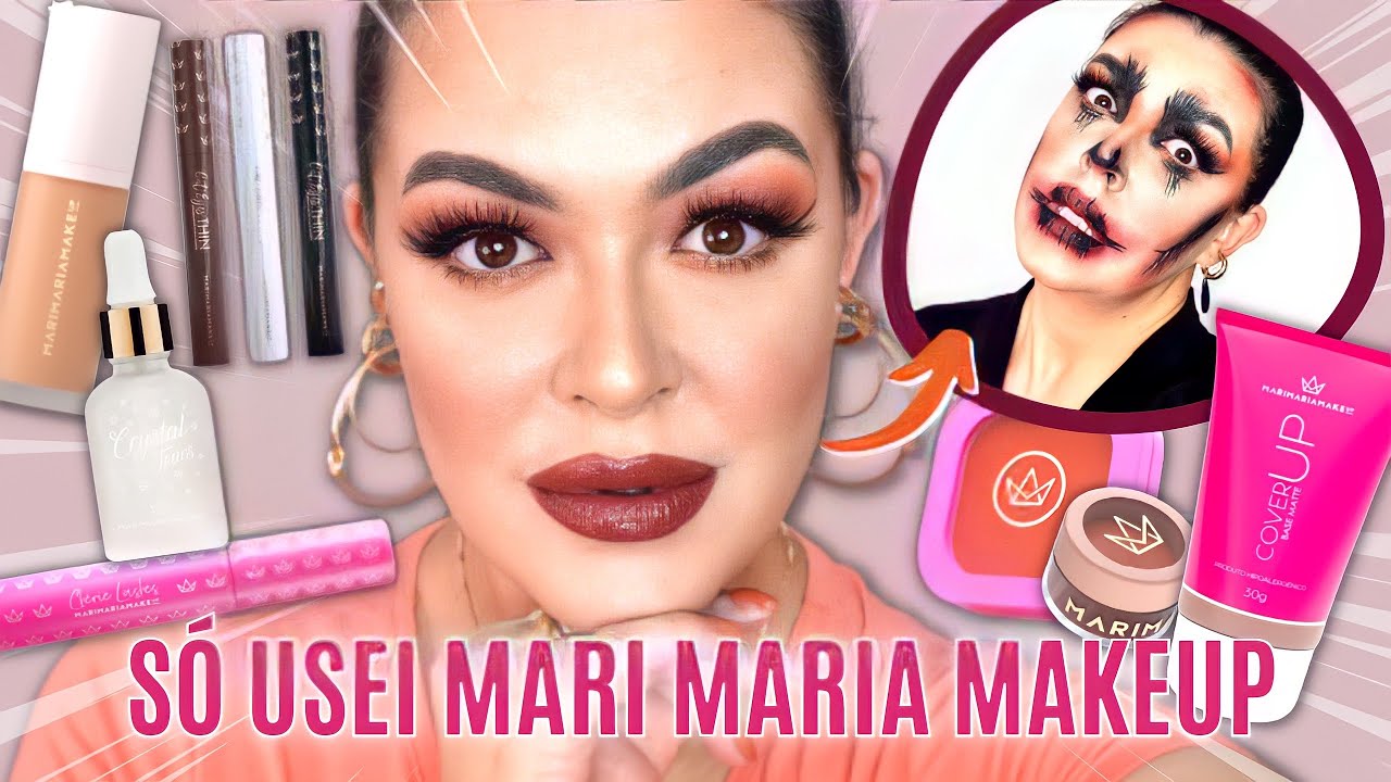 Tutorial FULL FACE Mari Maria Makeup | Make Glam + Halloween - YouTube