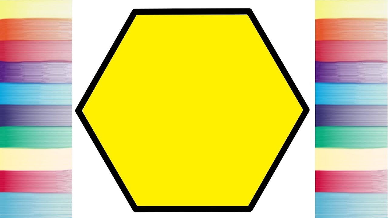 How To Draw Hexagon Coloring Pages Art Learning For Kids YouTube How To Draw Hexagon Coloring Pages Art Learning For Kids YouTube