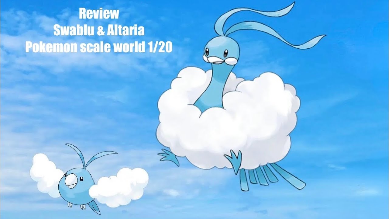 Review Pokemon scale world: Swablu & Altaria 1/20 ☁️ - YouTube