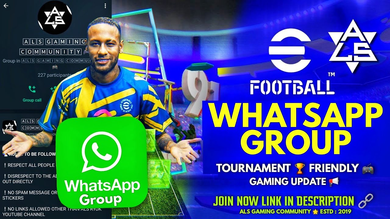 EFOOTBALL MOBILE WHATSAPP GROUP | ALL STARS ESPORTS WHATSAPP GROUP LINK ...