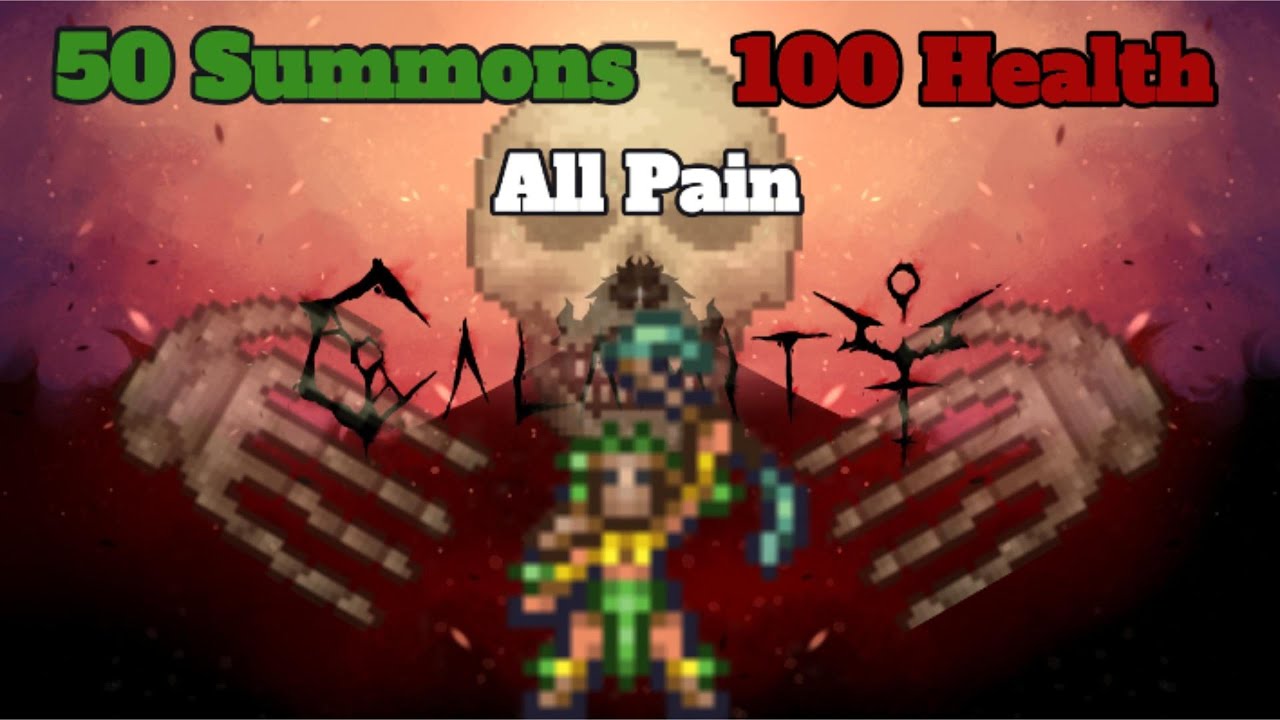Taking On Calamity Death Mode With 50 Summons and 100 Health - YouTube