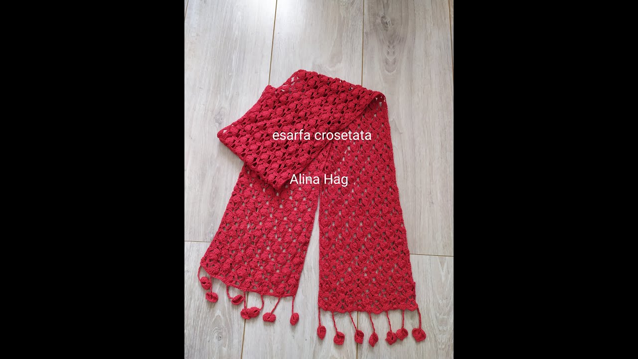 Esarfa crosetata/ шарф крючком/ easy crochet shawl - YouTube