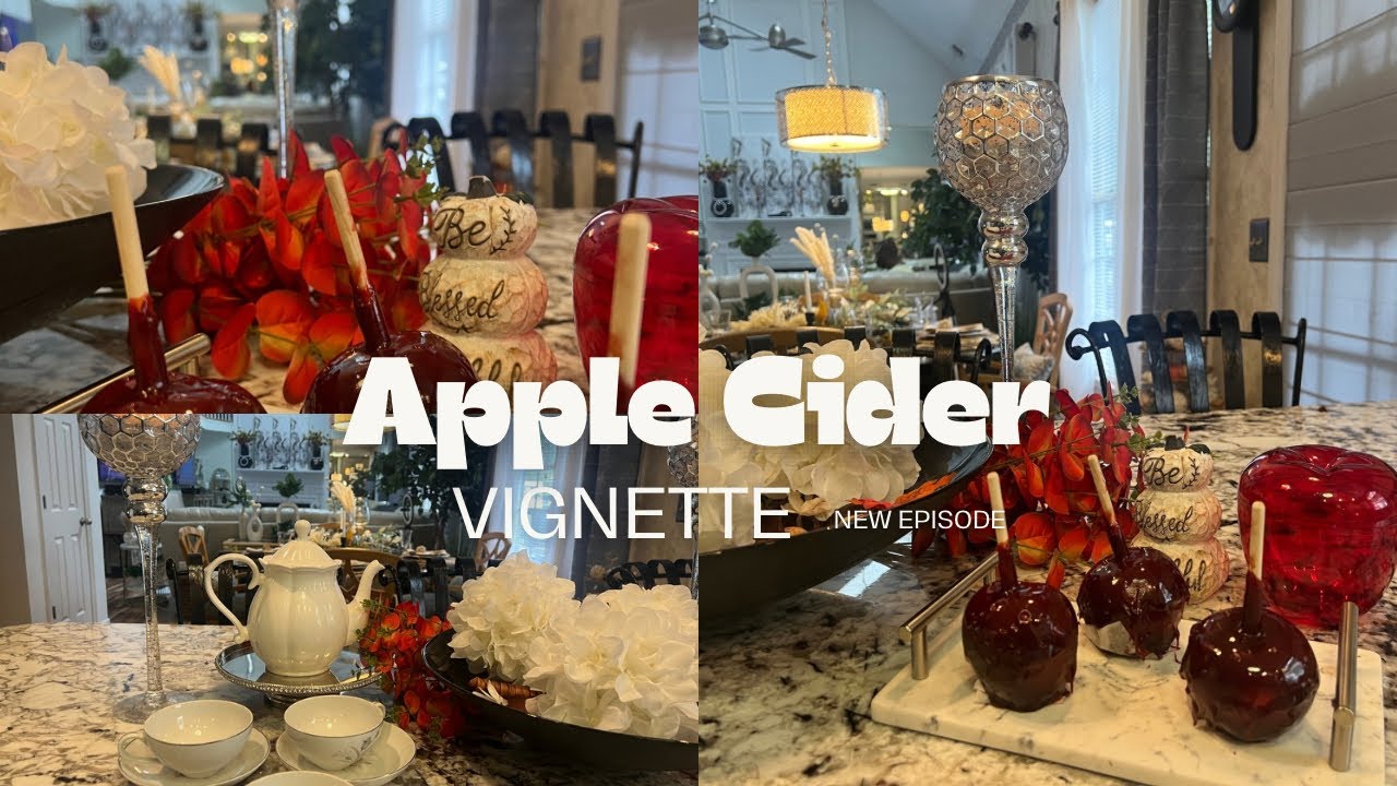 New!! 🍁Cozy And Elegant Fall Vignette/Hot Apple Cider#apple #elegant # ...