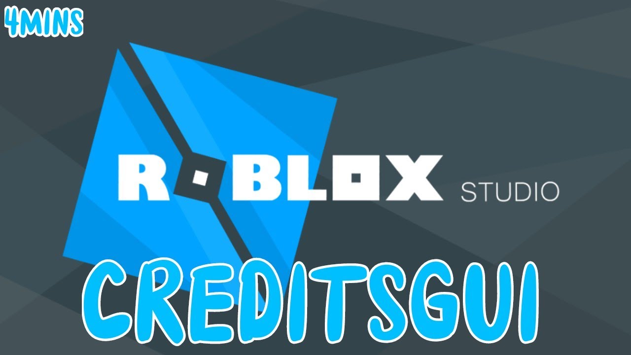 How To Get A Credits Button [RobloxStudio] - YouTube