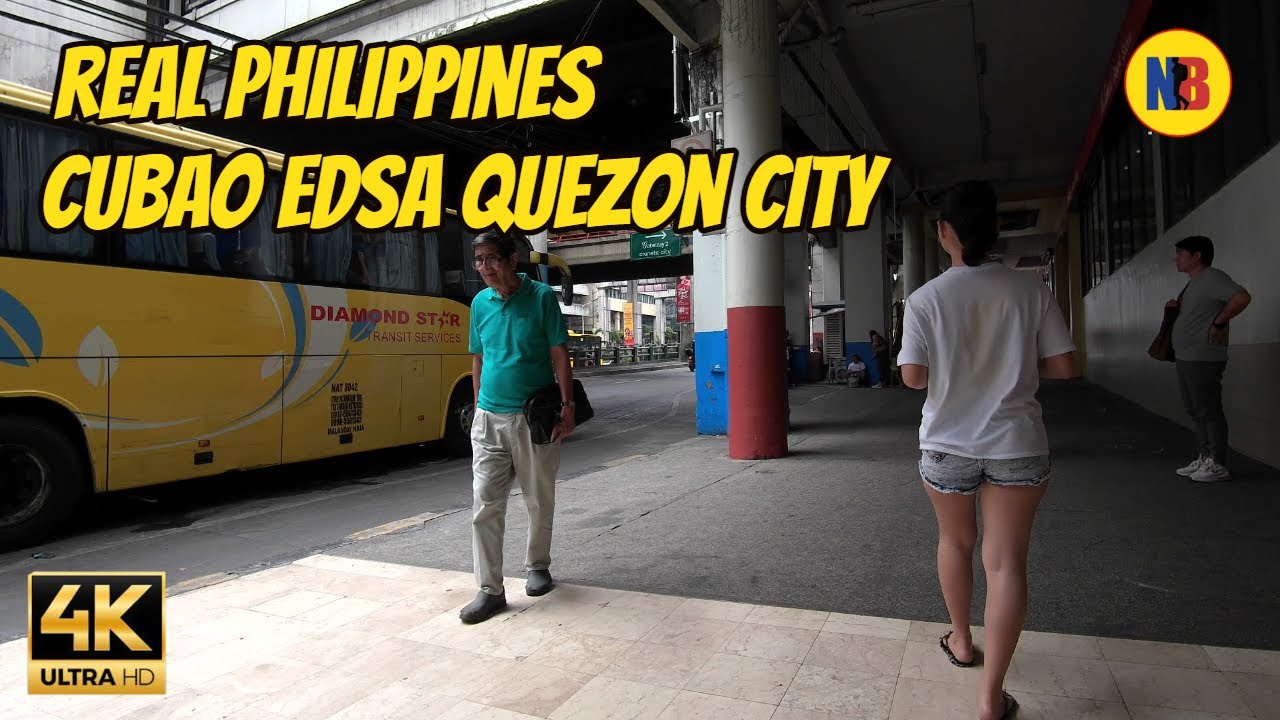 [4K HD] CUBAO EDSA WALK TOUR | NATURAL CITY AMBIENCE | VIRTUAL WALKING ...