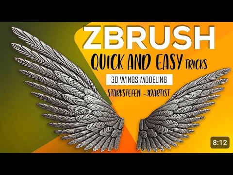 Basic wing tutorial | zbrush 3d | birds feather simple😱 - YouTube