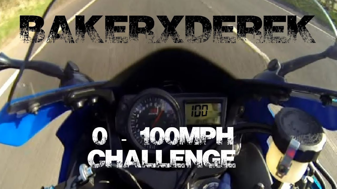 bakerXderek 0-100mph Challenge 600cc - YouTube