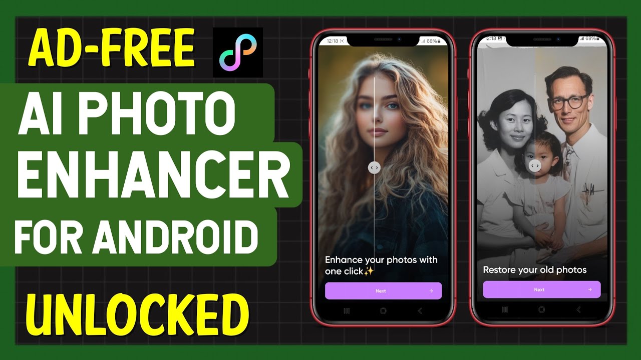 Best Free AI Photo Enhancer App for Android - YouTube