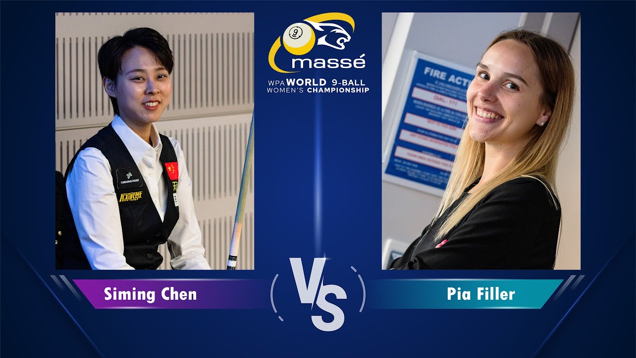 Siming Chen 陳思明 vs Pia Filler｜2024 Women's 9-Ball World Championship 女子 ...