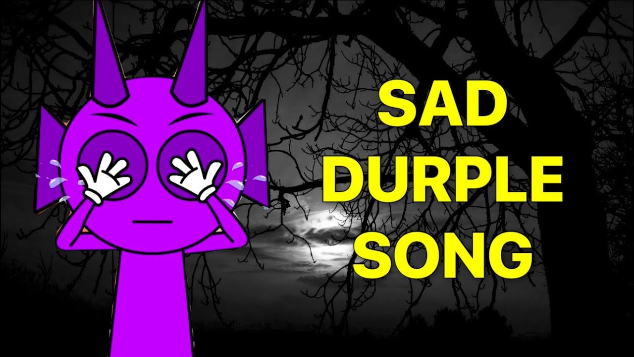 Sad Sprunki Durple Song Animated Music Video - YouTube