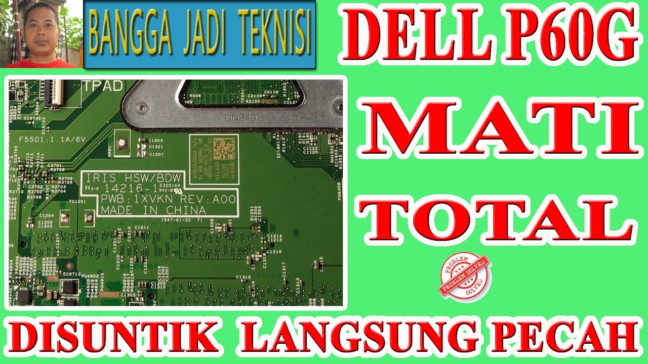 Laptop Dell P60G Matot / Service IRIS HSW/BDW 14216-1 DEAD - YouTube