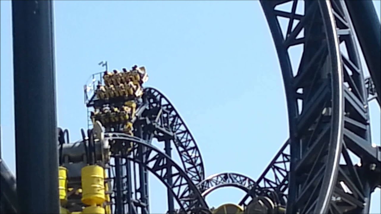 The Smiler gets STUCK at the top of the Vertical lift hill! - YouTube