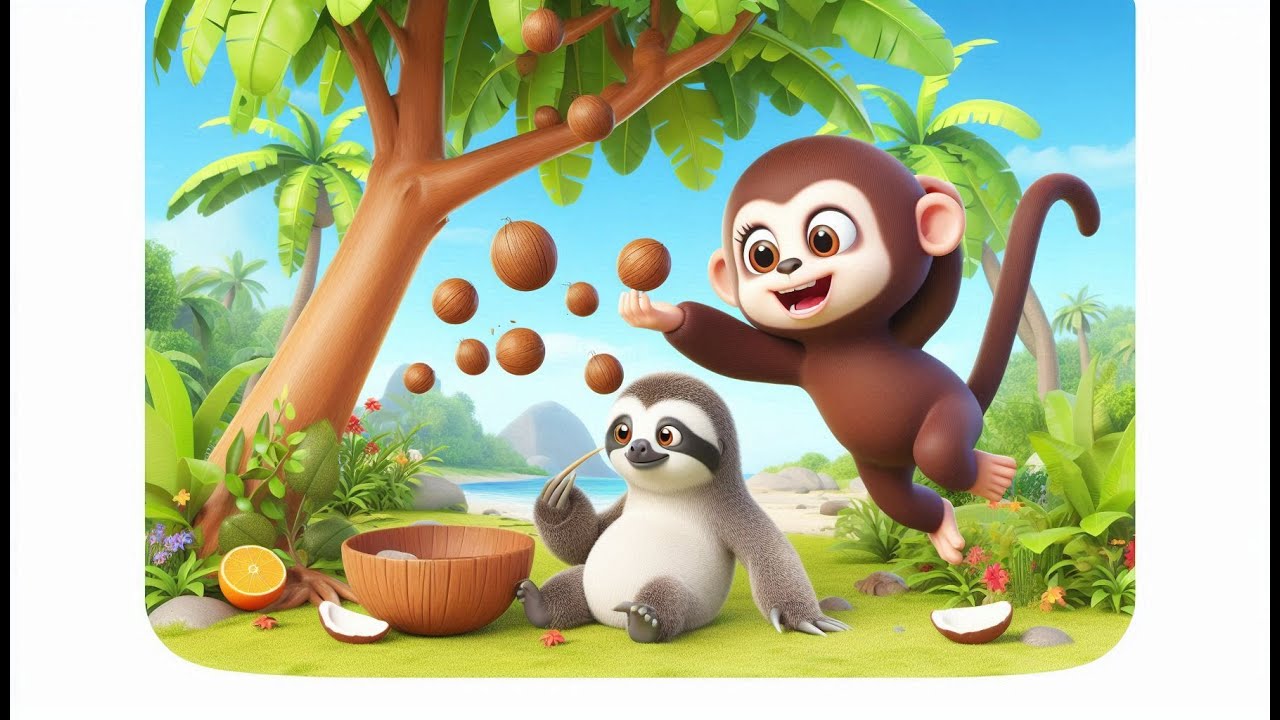 "Join Mandy the Mischievous Monkey for Coconut Catastrophe: Moral Story ...
