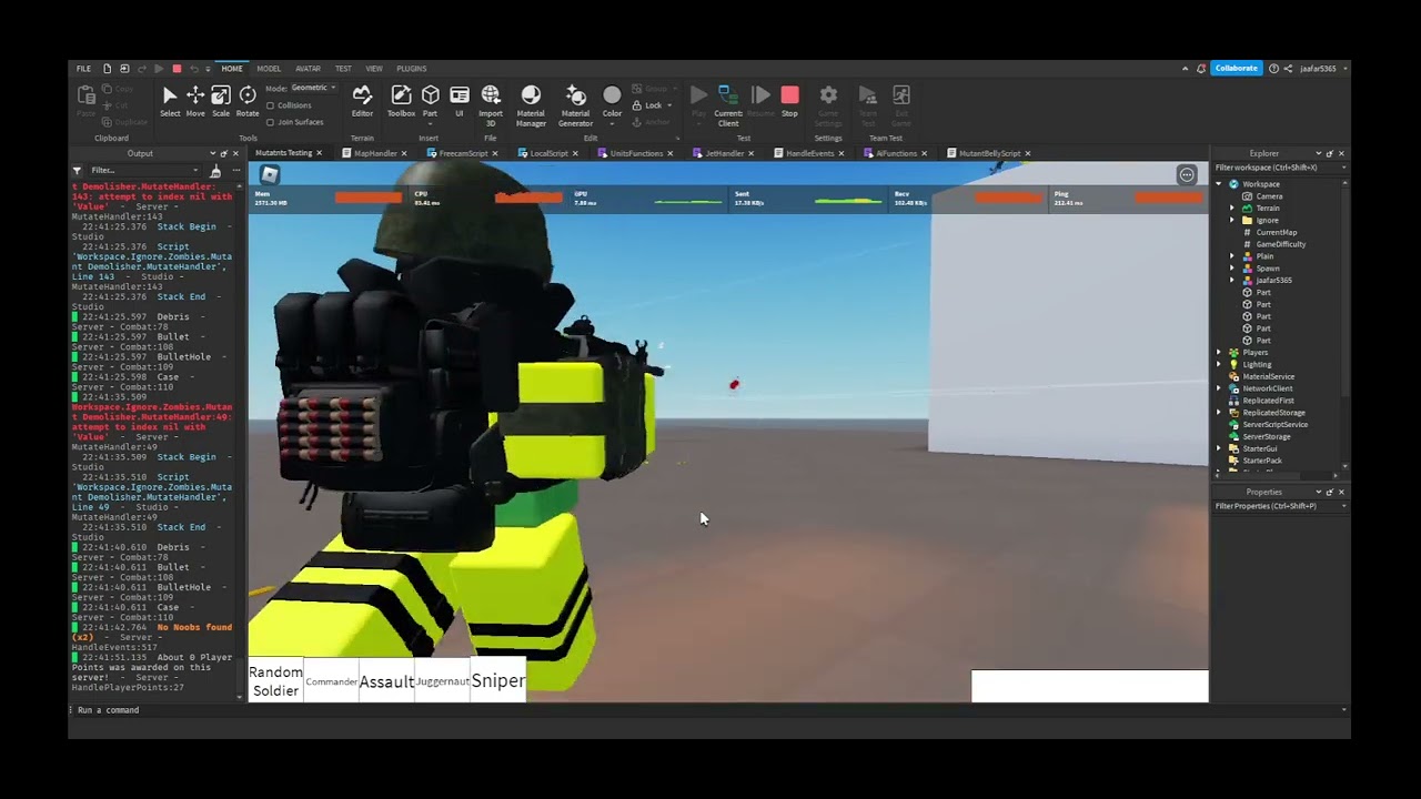 Mutant Test (Roblox Studio) - YouTube
