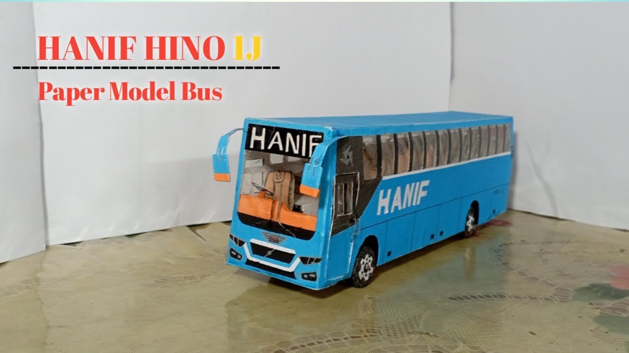 HANIF NON AC BUS /হানিফ নন এসি বাস/ Paper Model Bus....... .My creative ...