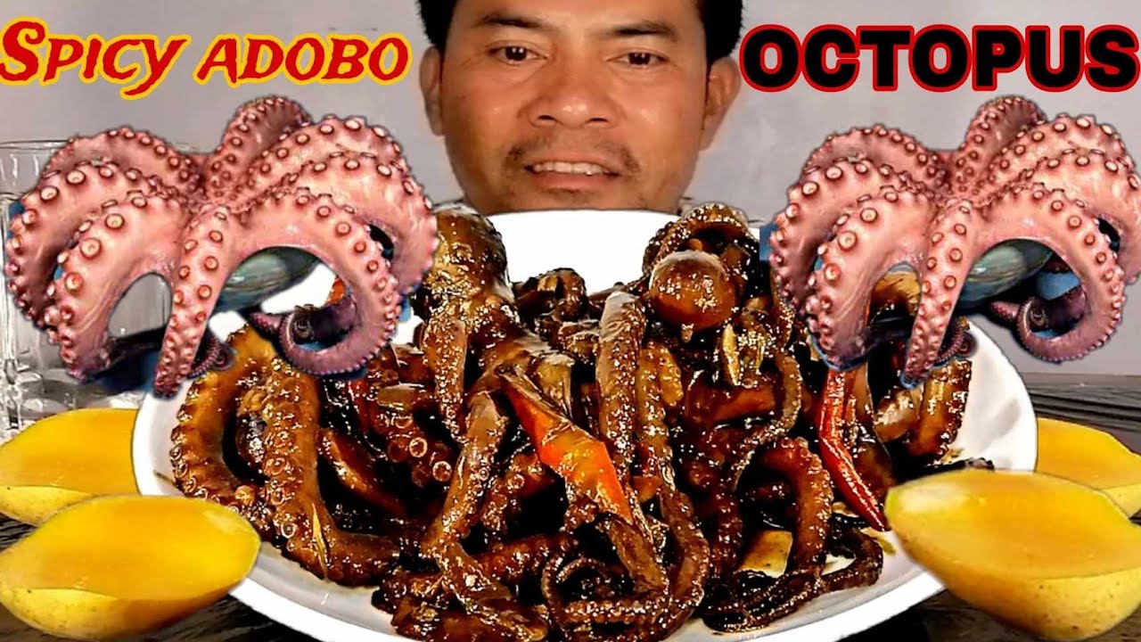 ADOBONG OCTUPOS | SPICY ADOBO |EATING SHOW - YouTube