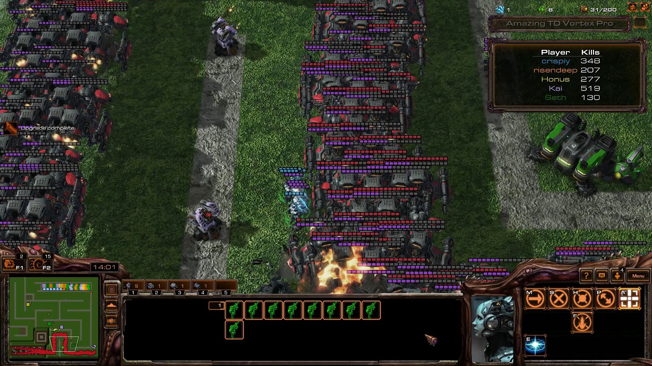 SC2 Arcade #10 - Amazing Turret Defense Vortex - It Was Unstoppable ...