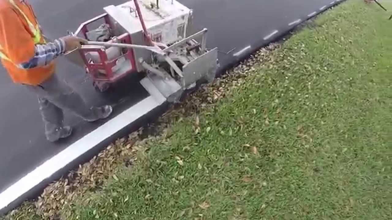 HOW ROAD STRIPING IS DONE! ....YO! - YouTube