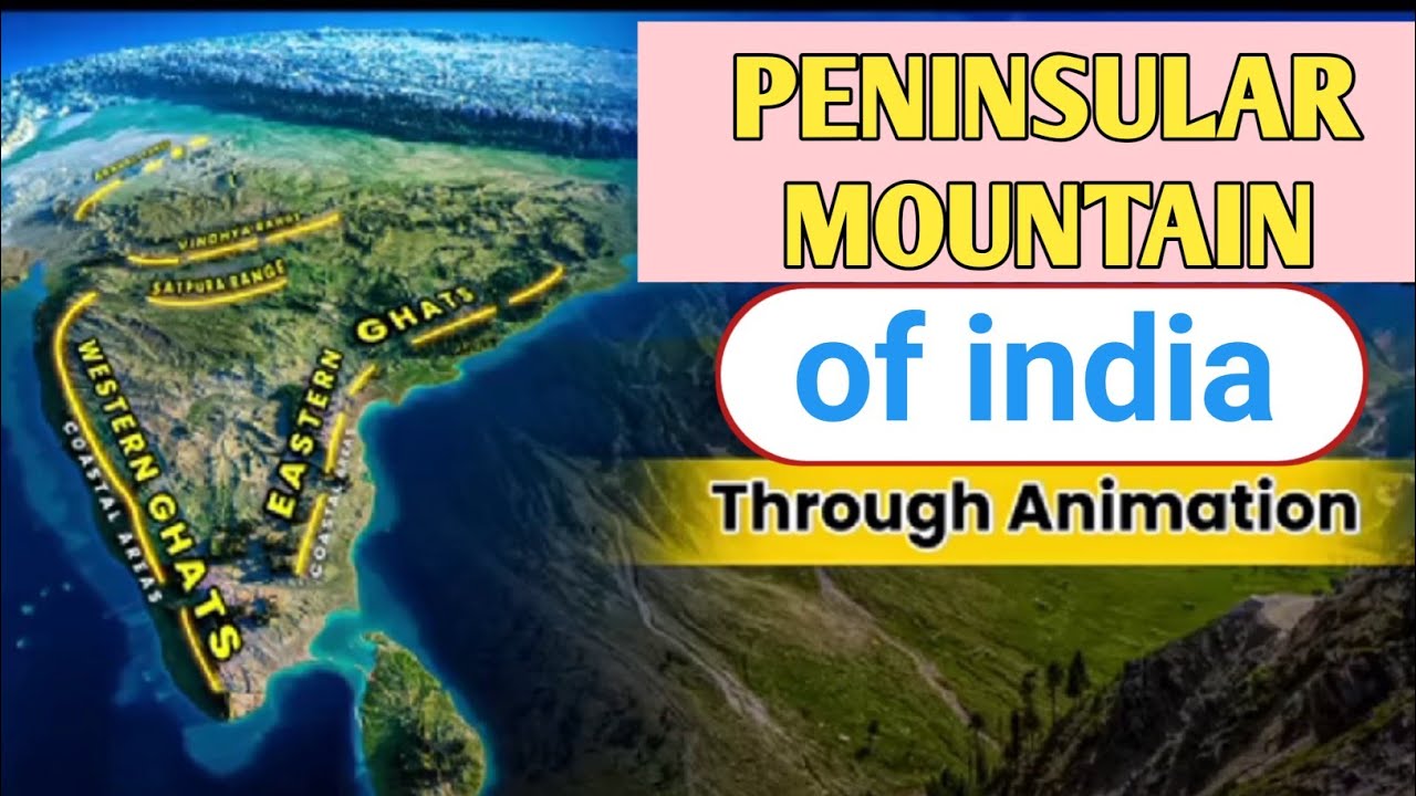 Peninsular mountain range with animation complete NCERT based ...
