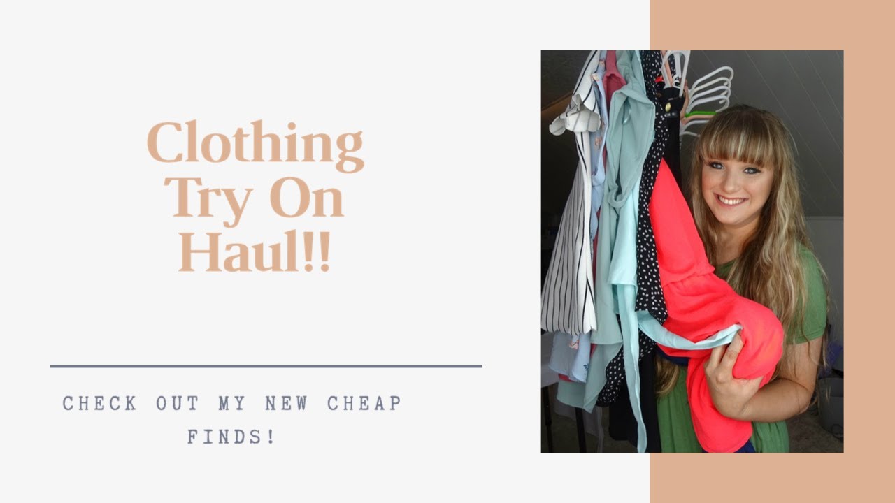 CLOTHING HAUL + TRY ON | Miranda Myers - YouTube
