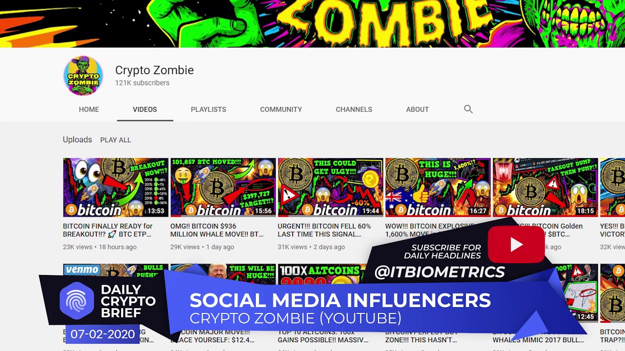 Daily Crypto Brief for Thursday, July 2, 2020, by ITBiometrics - YouTube