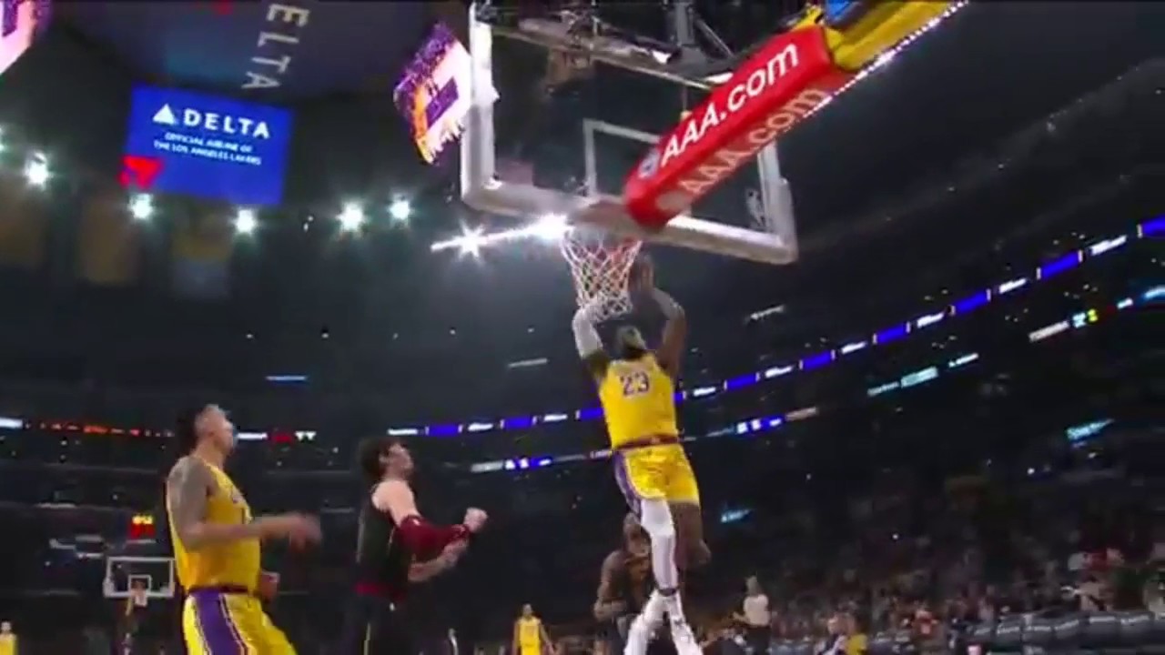 LeBron James MONSTER DUNK | 2020 NBA Season - YouTube