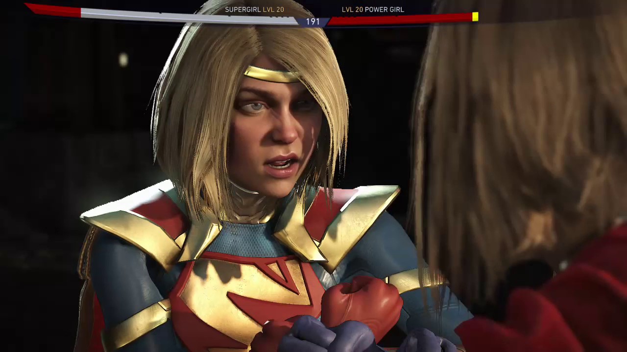 Injustice 2 Supergirl Vs Powergirl Youtube