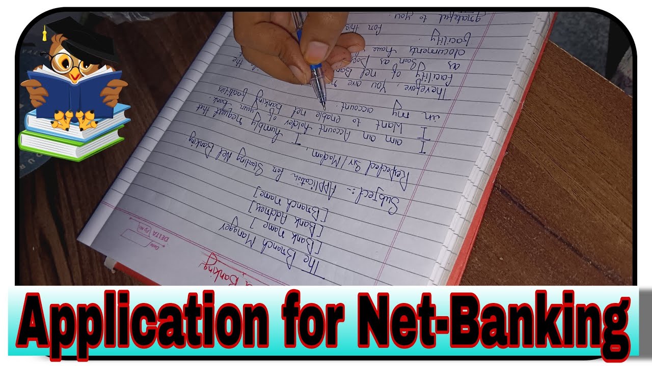Application for Net-Banking || Letter for Net banking # Net-Banking ...