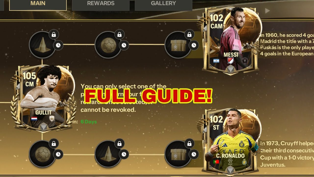 BALLON D’OR EVENT FULL GUIDE! HOW TO GET FREE 102-105 OVR BALLON D’OR ...