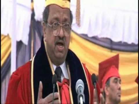 Sr. Advocate, Dr. Arun Mohan at Convocation 2010 Amity University - YouTube