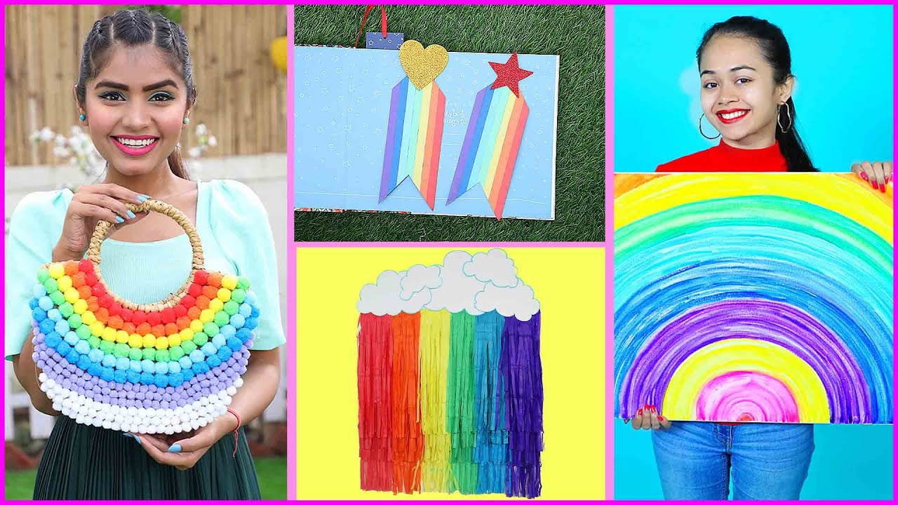 5 Easy & Affordable Rainbow DIY For Instagram Ready Room | DIYQueen ...