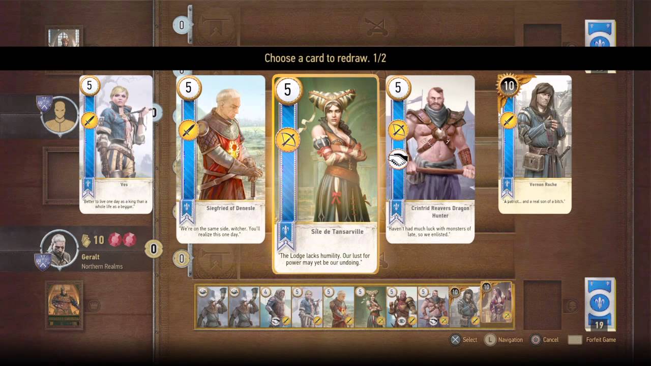 The Witcher 3: Wild Hunt Gwent Vs Elihal - YouTube