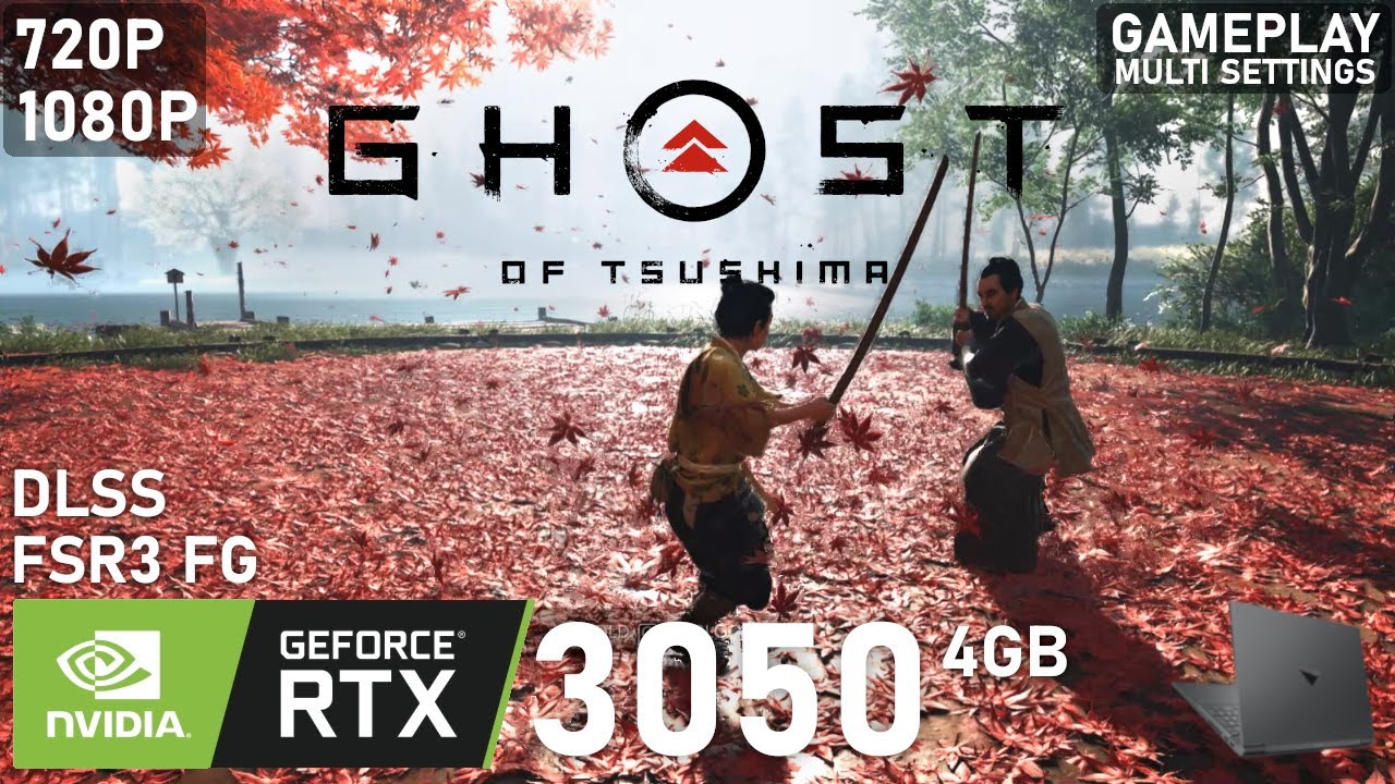 Ghost of Tsushima | RTX 3050 Laptop | 5600H | 2x8GB | Gameplay Multi Settings - YouTube