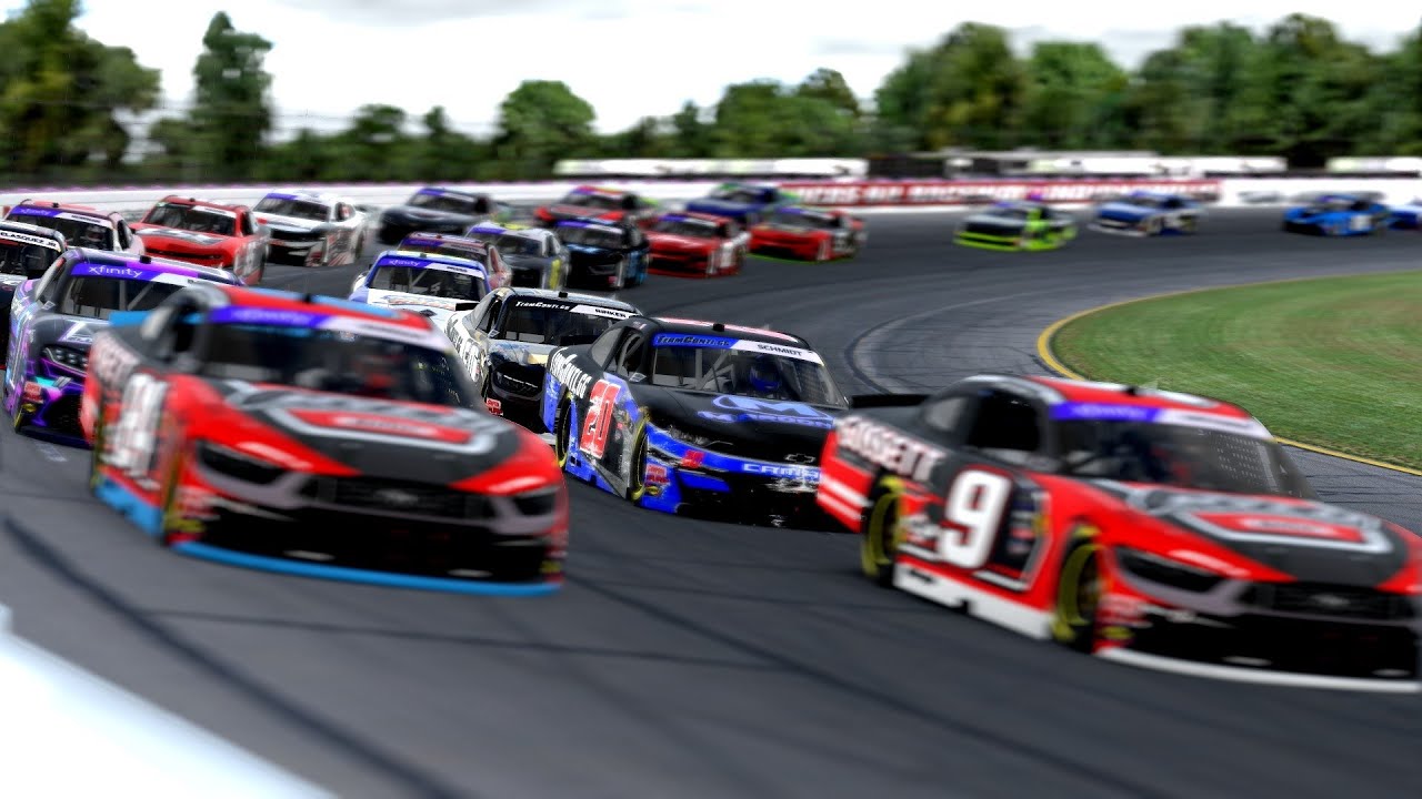 NASCAR iRacing Xfinity Series at Lucas Oil Raceway Park 5.1k SOF - YouTube