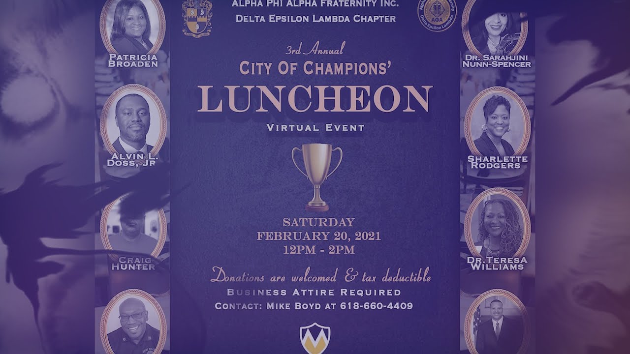 3rd Annual City of Champions Luncheon - YouTube